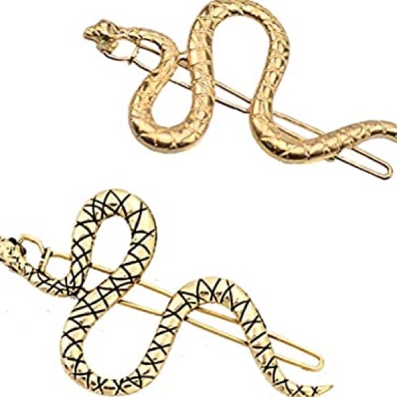 Lulus | Accessories | Lulusmedusa Gold Snake Hair Clips 2 Pack | Poshmark